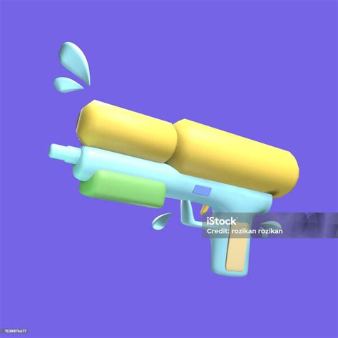 3d 물총 아이콘 여름은 색칠된 배경에 고립되어 있다 0명에 대한 스톡 사진 및 기타 이미지 0명 3차원 형태 공 스포츠 장비 Istock
