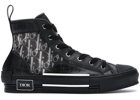 Dior B23 High Top Canvas Oblique Black Mens 3sh118yjph960 Us