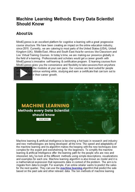 Machine Learning Methods Every Data Scientist Should Know Presentation Free To Download