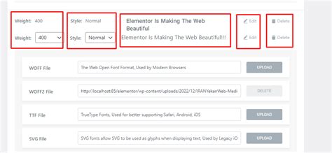🐞 Bug Report Editing Custom Font Weights Shows Duplicate Interface