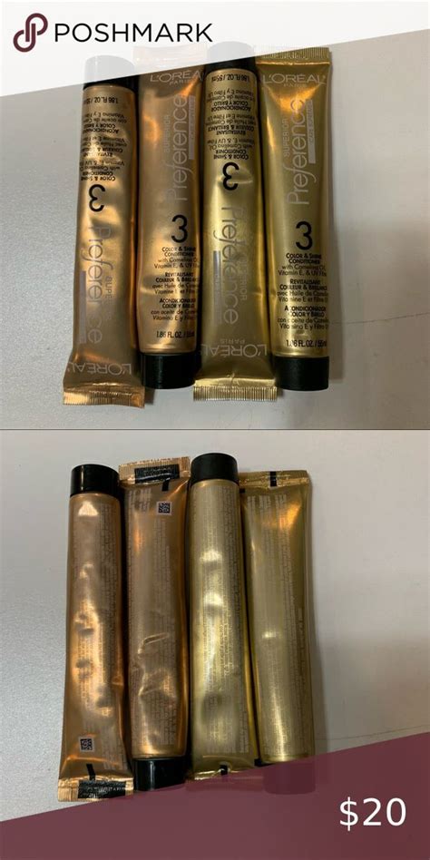 4 Loreal Superior Preference Hair Care Supreme Color Shine Conditioner New 3 Color Shine