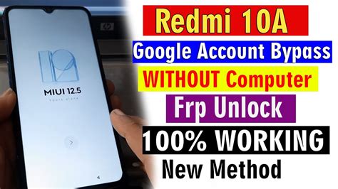 Redmi A Frp Bypass New Method Unlock Google Account Frp Bypass Miui YouTube
