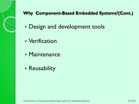 Ppt Introduction To Component Based Approaches For Embedded Systems Powerpoint Presentation