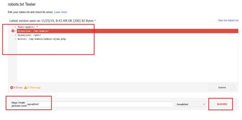 Robots Txt Tester Google Search Console Matt Jackson