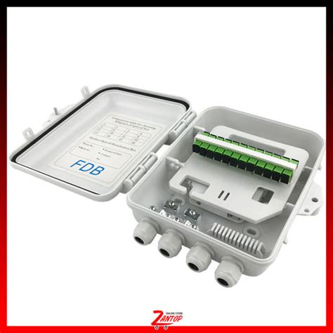 Fiber Optic Plc Splitter Box 12 Core Nap Box Ftth Adapter Distribution Box Termination Box
