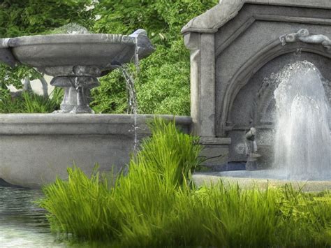 英式喷水池 金色麦浪000 站酷ZCOOL