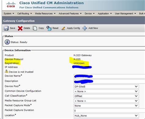 Solved Do You Think The Unknown Is Normal With Gateway In Cucm Cisco