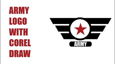 how to make army logo in corel draw for experts and beginner logo army