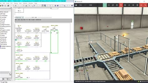 Factory Io Sorting 3 Lines Exit Youtube