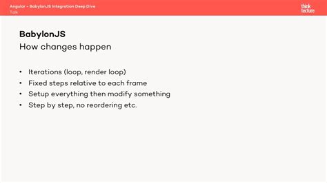 Angular Babylonjs Integration Deep Dive Speaker Deck