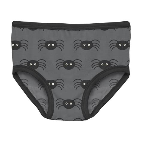 Print Girls Underwear In Stone Spiders