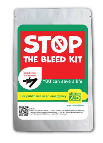 Stop The Bleed Kit With Commercial Tourniquet Citizenaid