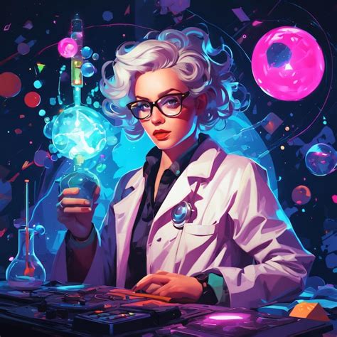 Premium Photo Female Scientis Biochemist Doctor Professor