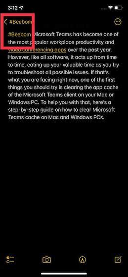 How To Organize Notes With Tags On IPhone And IPad Beebom