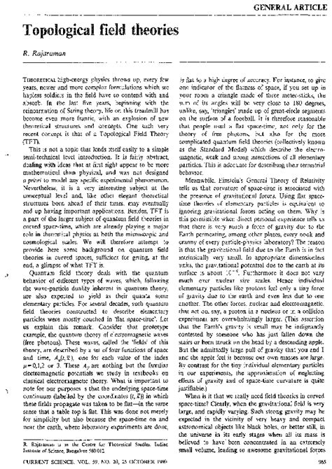 Pdf Topological Field Theories