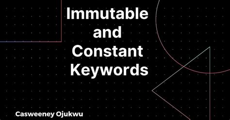 Key Differences Between Constant And Immutable Variables In Solidity By Casweeney Ojukwu Medium