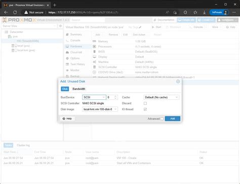 Proxmox Example SmoothWAN