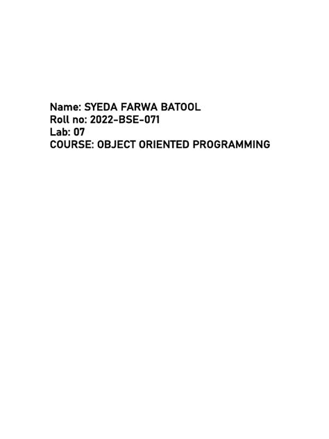 lab 07 solved pdf