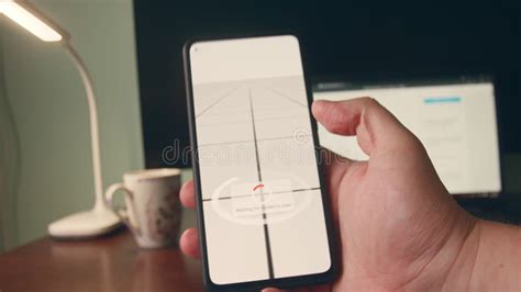 Robotic Process Automation Learning A Model Of Robot On Mobile Phone Modern Concept Closeup