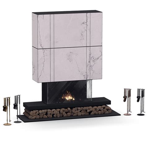 Second Life Marketplace Backbone Modern Fireplace