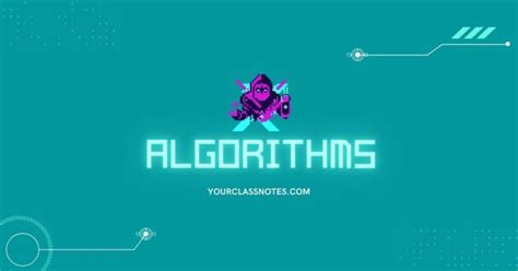 Algorithms Notes In PDF Algorithm EBook For Download ClassNotes