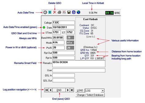 After Entering A Callsign A Prefix Look Up Occurs And Displays The