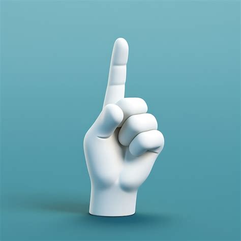 vue de la main 3d pointant avec l index photo gratuite