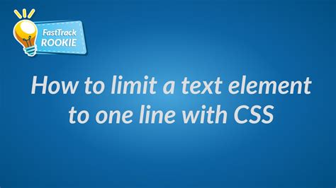 How To Limit A Text Element To One Line With Css Dieno Digital