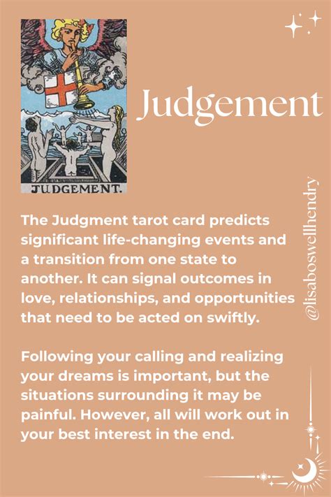 Judgement Tarot Meaning Love Future Feelings And More — Lisa Boswell