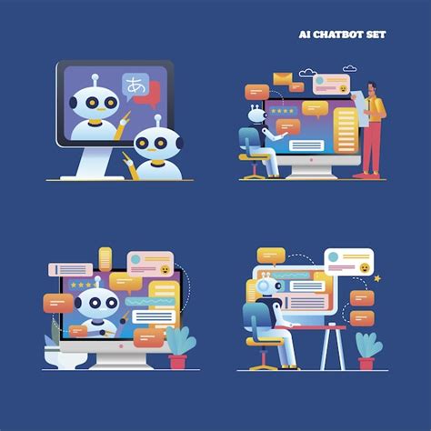 Premium Vector Ai Chatbot Set Vector Ai Chatbot Vector Ai Translate