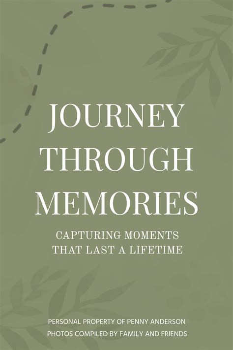 Free Memory Book Cover Template To Edit Online