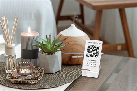 Airbnb Wifi Sign QR Code Sign Wifi Password For Home Wifi Gift Acrylic Wifi Sign For Gifts