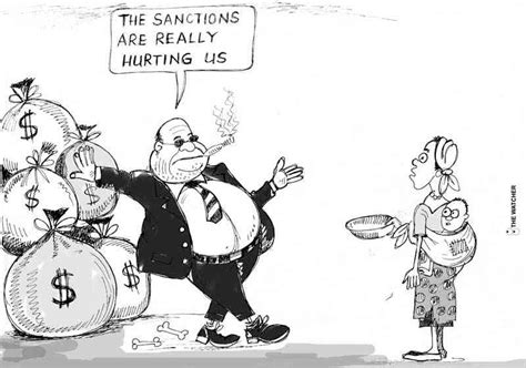 Cartoon Sanctions And Corruption Are Hurting Zimbabwe The Southern Eye