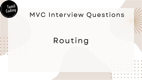 routing in mvc convention based routing mvc interview questions