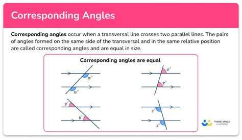 Corresponding Angles Math Steps Examples And Questions