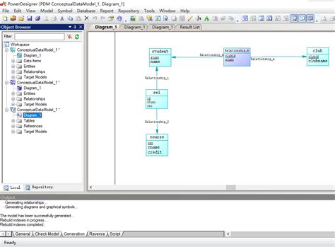 power designer conceptual data model export logical data model and