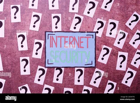 Writing Displaying Text Internet Security Business Showcase Process To Protect Against Attacks
