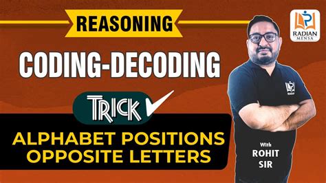 Alphabet Position Opposite Letters Coding Decoding Reasoning By