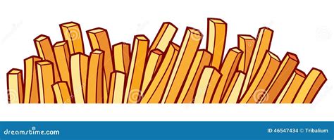 French Fries Stock Vector Illustration Of Lunch Fresh 46547434