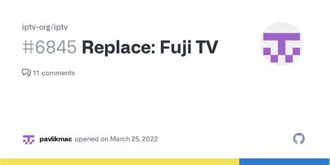Replace Fuji Tv · Issue 6845 · Iptv Orgiptv · Github