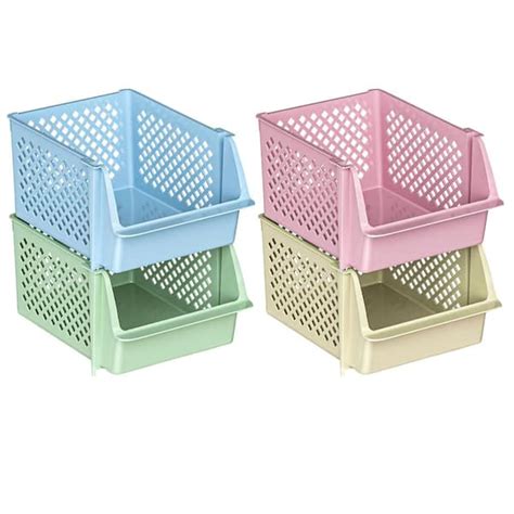 Stackable Milk Crates Collapsible Milk Crate 49 Liter Folding Storage Bin Stackable Plastic