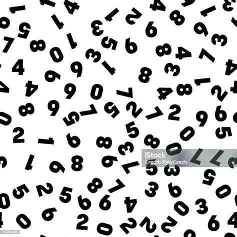 숫자 원활한 패턴 배경입니다 검은 숫자 모자이크 벡터 벽지 0에 대한 스톡 벡터 아트 및 기타 이미지 0 0명 3가지 개체 Istock