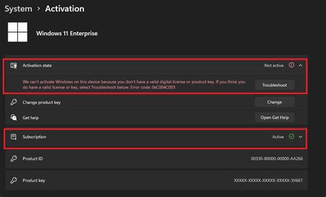 Windows 11 Enterprise Subscription Is Active But Windows Is Not Activated Error Code