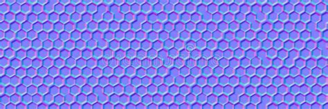 Normal Map Of Honeycomb Or Metal Grille Seamless Pattern Stock Illustration Illustration Of