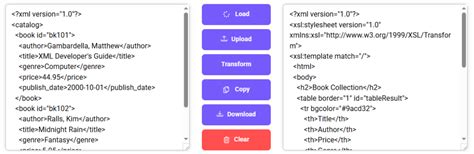 Xml To Xsl Transformer Convert Xml Using Xslt Online