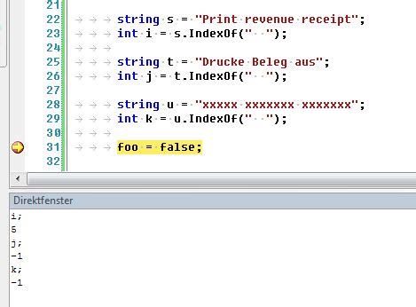C String IndexOf Returns Unexpected Value Stack Overflow