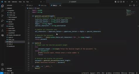 Agnes Mary F On Linkedin Python Passwordsecurity Internship Codsoft Learning