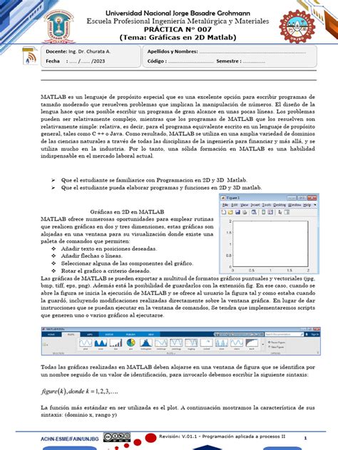 07 Prac Gráficas En 2d Y 3d Pdf Color Matlab