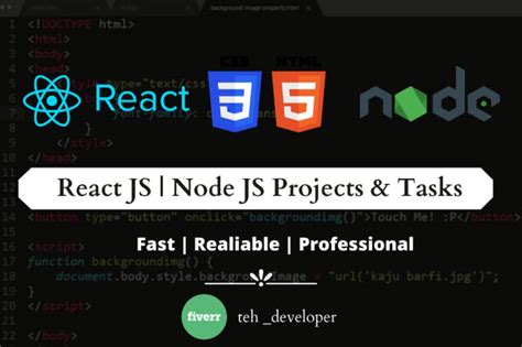 Do Responsive Web Development Project In React Jsnode Jsjavascript By