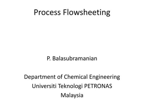 Pandid And Pfd Training For Chemical Eng Pdf